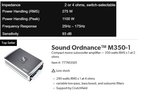 Will This Sub And Work Together With The Selectable Impedance If