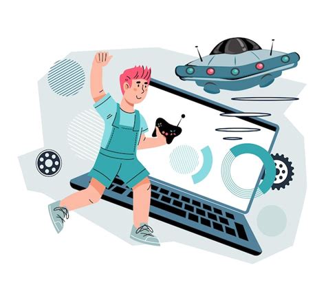 Cours De Robotique Et Délectronique Pour Enfants Bannière Illustration