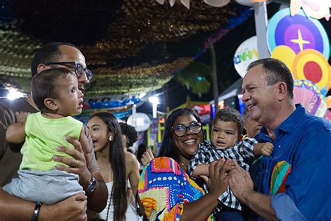Temos muita festa pela frente revela Brandão em visita ao Arraial do Ipem Blog do Juraci Filho