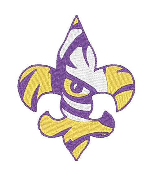 Lsu Tiger Eye Fluer De Lis Embroidery Design By Boutiquefonts