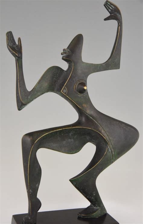Modern Bronze Sculpture Of A Dancer Deconamic