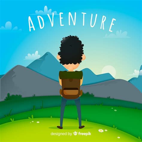 사람 뒷모습 일러스트 산 벡터 Freepik에서 무료 고품질 벡터를 다운로드하세요 Freepik