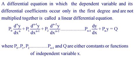 Differential Equations Formula For 12th Class Formula In Maths