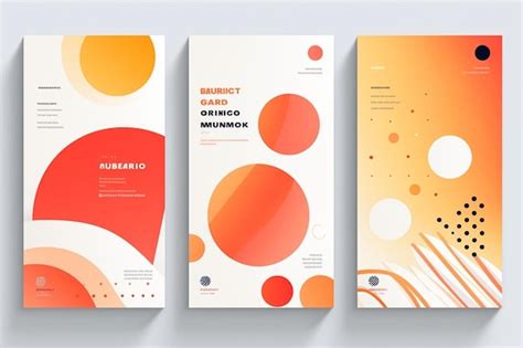 Premium Photo Gradient Abstract Geometric Cover