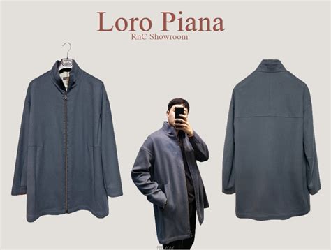 Loro Piana 코트 로로피아나 그레이 캐시미어 차이나코트 원래 명품은 필웨이 Feelway