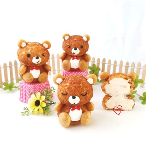 Loving Creations For You Teddy Bear Lychee Rose Choux Pastry Class