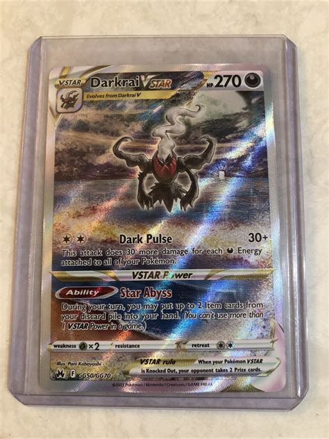 Darkrai Vstar Full Art Ultra Rare Gg Gg Crown Zenith Pokemon Tcg Values Mavin