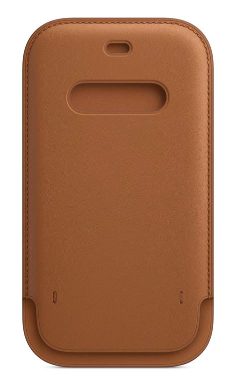 Apple Iphone 12 And 12 Pro Leather Sleeve With Magsafe Saddle Brown