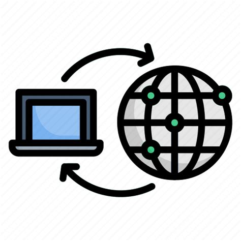 Connection Online Technology Internet Network Computer Global Icon Download On Iconfinder