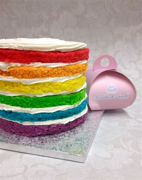 Raimbow Cake Naked Brescia Italy Le Torte Di Giada Crema Chatilly