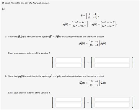 Solved This Is The First Part Of A Four Part Problem Let P