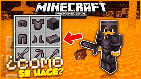 Como Hacer La Nueva Armadura Y Herramientas Mineral Netherite En