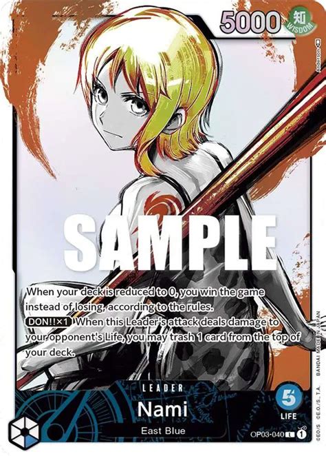 One Piece Trading Card Game Pillars Of Strength Single Card Leader Nami