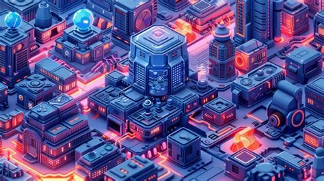 Premium Photo This Isometric Illustration Illustrates The Concept Of Artificial Intelligence
