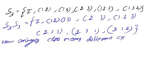 SOLVED What Are The Conjugacy Classes Of The Group S3 X S3 I Already Know The Conjugacy