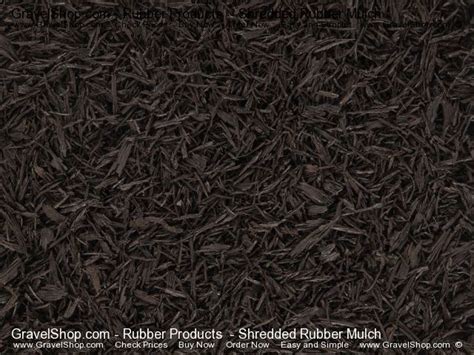 Shredded Brown Rubber Mulch