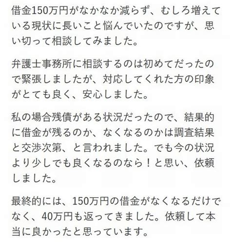 弁護士法人響の任意整理でのメリット・デメリット【依頼費用】