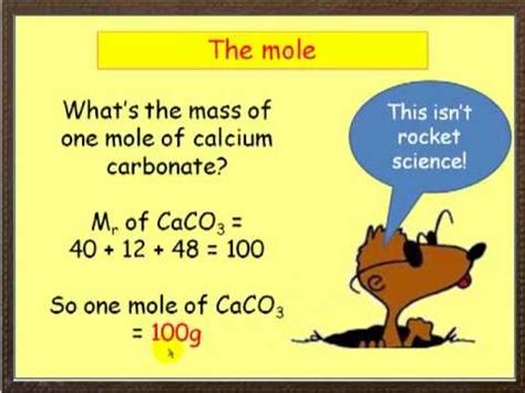 The Mole In Chemistry YouTube
