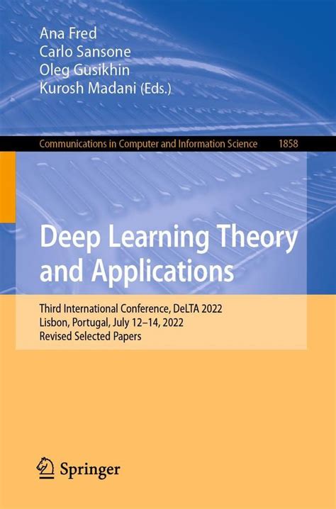 Deep Learning Theory And Applications Buch Jpc