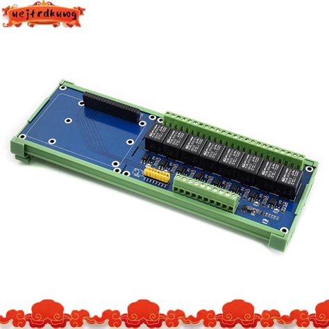 ชุดบอร์ดโมดูลรีเลย์ขยาย 5v 8 ช่องทาง hat สําหรับ raspi rpi rpi4 rpi3b