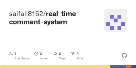 Github Saifali8152real Time Comment System