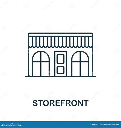 Storefront Icon Monochrome Simple Stock Market Icon For Templates Web Design And Infographics