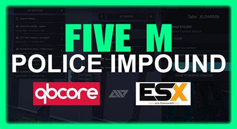 Paid Esx Qbcore Police Impound Fivem Releases Cfx Re Community