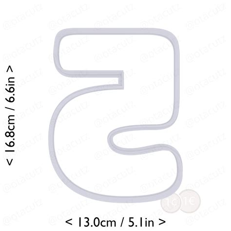 3d File Number Five Cookie Cutter 6 25in 15 9cm・3d Printable Model To