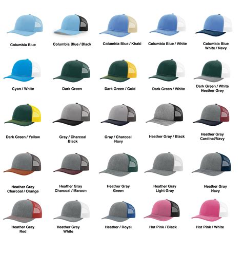 Custom Logo Embroidered Hats Richardson 112 Hats Design Your Own Hats