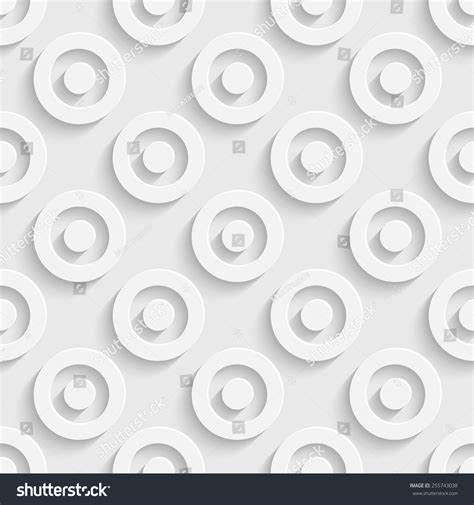 Seamless Circle Ring Pattern Vector Soft Stock Vector Royalty Free 255743038 Shutterstock