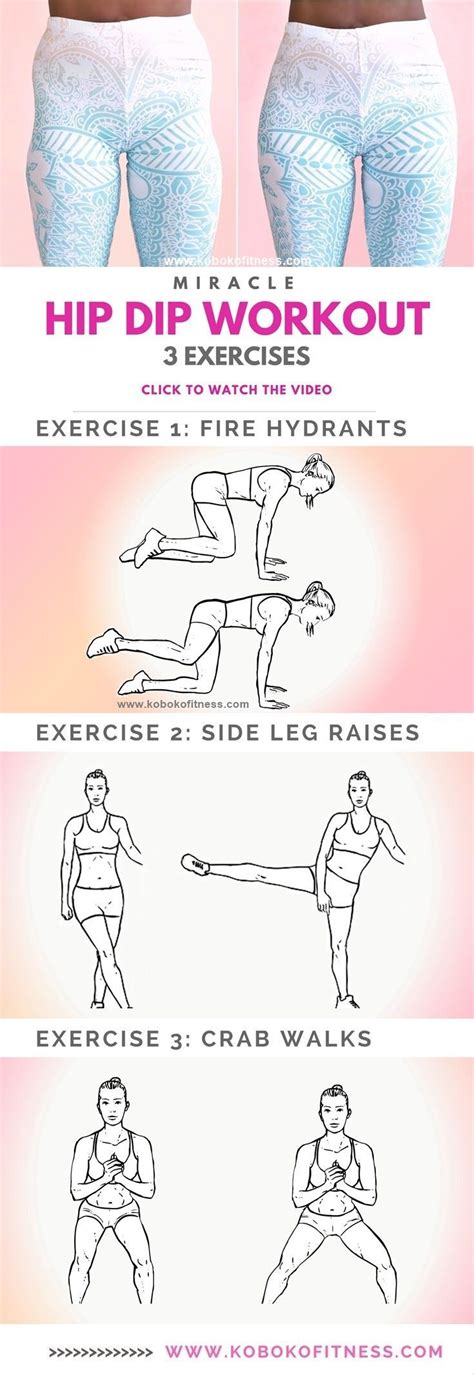 The Best Hip Dip Workout Exercises With Full Workout Video That Is Easy