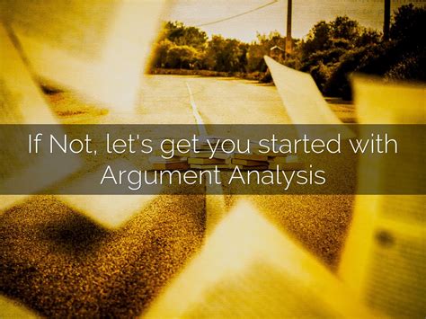 Argument Analysis By Sxh