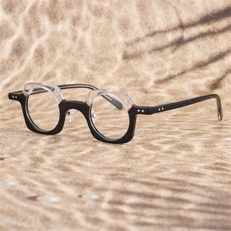 Knibbs Square Black Clear Glasses