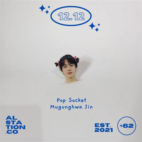 Pop Socket Griptok Bts Kim Seokjin Mugunghwa Jin Squid Game Shopee