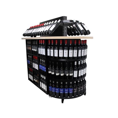 Space Efficient Liquor And Wine Shelving For Optimal Store Layouts