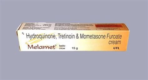 Melamet Hydroquinone Tretinoin And Mometasone Furoate Cream 15g At