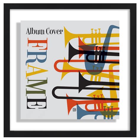 Americanflat 165x165 Album Cover Frame With Shatter