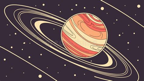 Saturn Planet Rings Cosmic Wonder Vector Design Generative Ai Stock Vector Illustration Of