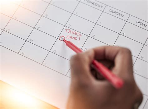 Premium Photo Tax Calendar And Reminder On Schedule For Government