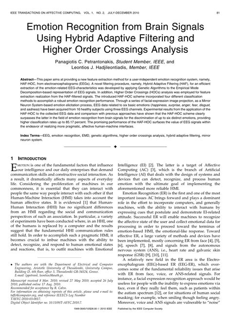 Pdf Emotion Recognition From Brain Signals Using Hybrid Adaptive