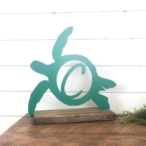 Turtle Monogram Etsy