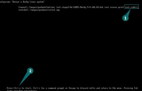 Cómo habilitar el servicio SSH en modo de rescate en CentOS RockyLinux