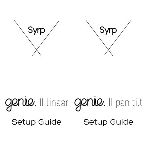 Syrp Genie II 3 Axis Epic Motion Control Kit User Manual