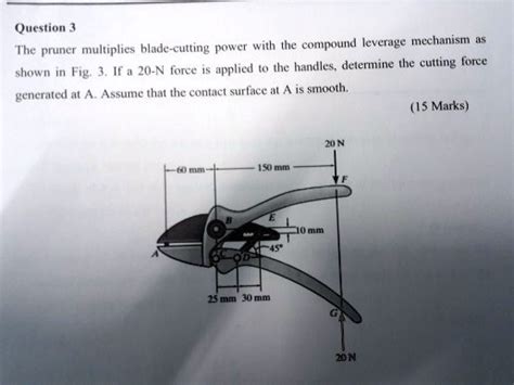 Question 3 The Pruner Multiplies Blade Cutting Power With The Compound