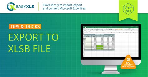 Export Data To Excel XLSB File In C NET EasyXLS Guide