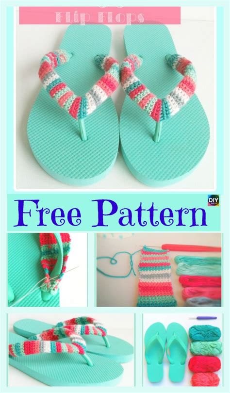 8 Awesome Flip Flop Crochet Slippers Free Patterns Diy 4 Ever