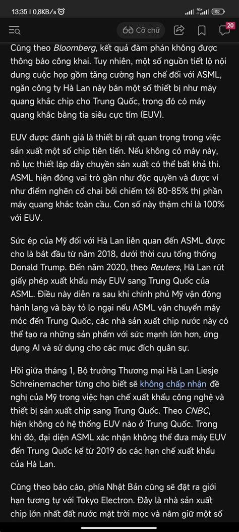 Asml Xác Nhận Thỏa Thuận Hạn Chế Bán Dẫn Trung Quốc Viết Bởi Imperator 1402