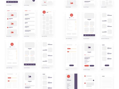 Low-fidelity App Wireframe Kit - Free Sketch Resource | Sketch Elements