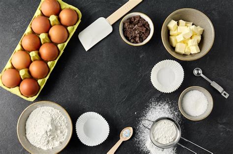 Premium Photo Rolling Pin Butter Eggs Flour And Chocolate