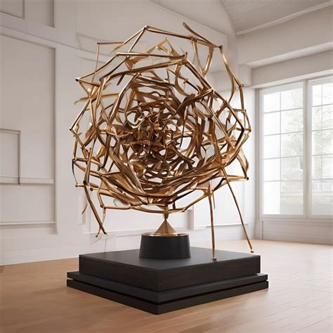 premium photo kinetic sculptures that respond to movement and interaction